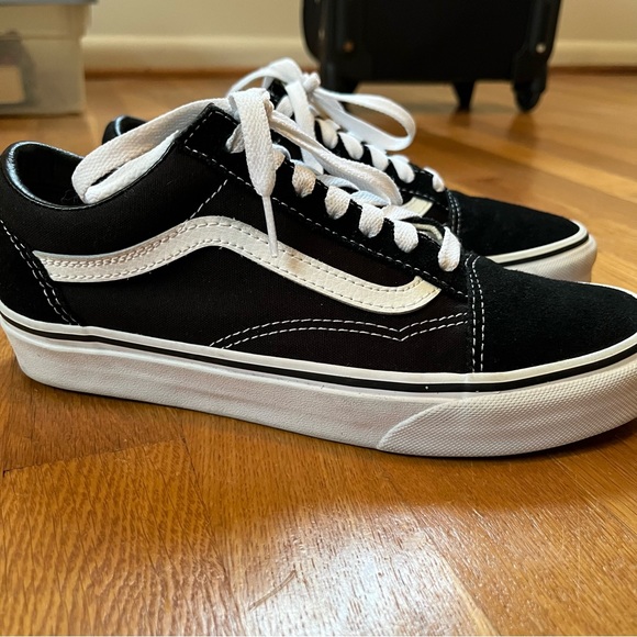 Vans Shoes Blackwhite Old Skool Vans Poshmark